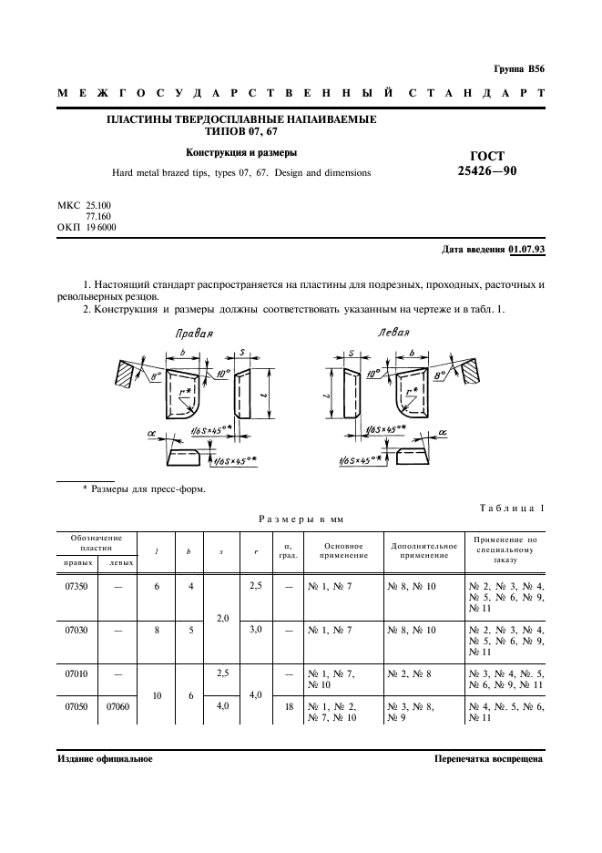 ГОСТ 25426-90 | Чертежи